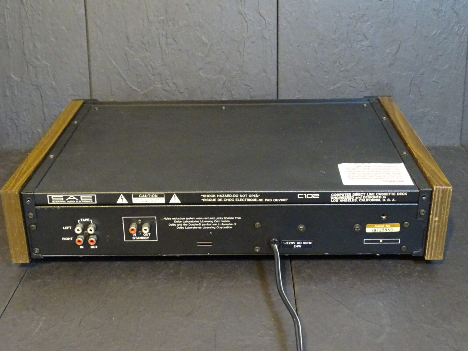 SAE C 102 CASETTE DECK - RetroAudio