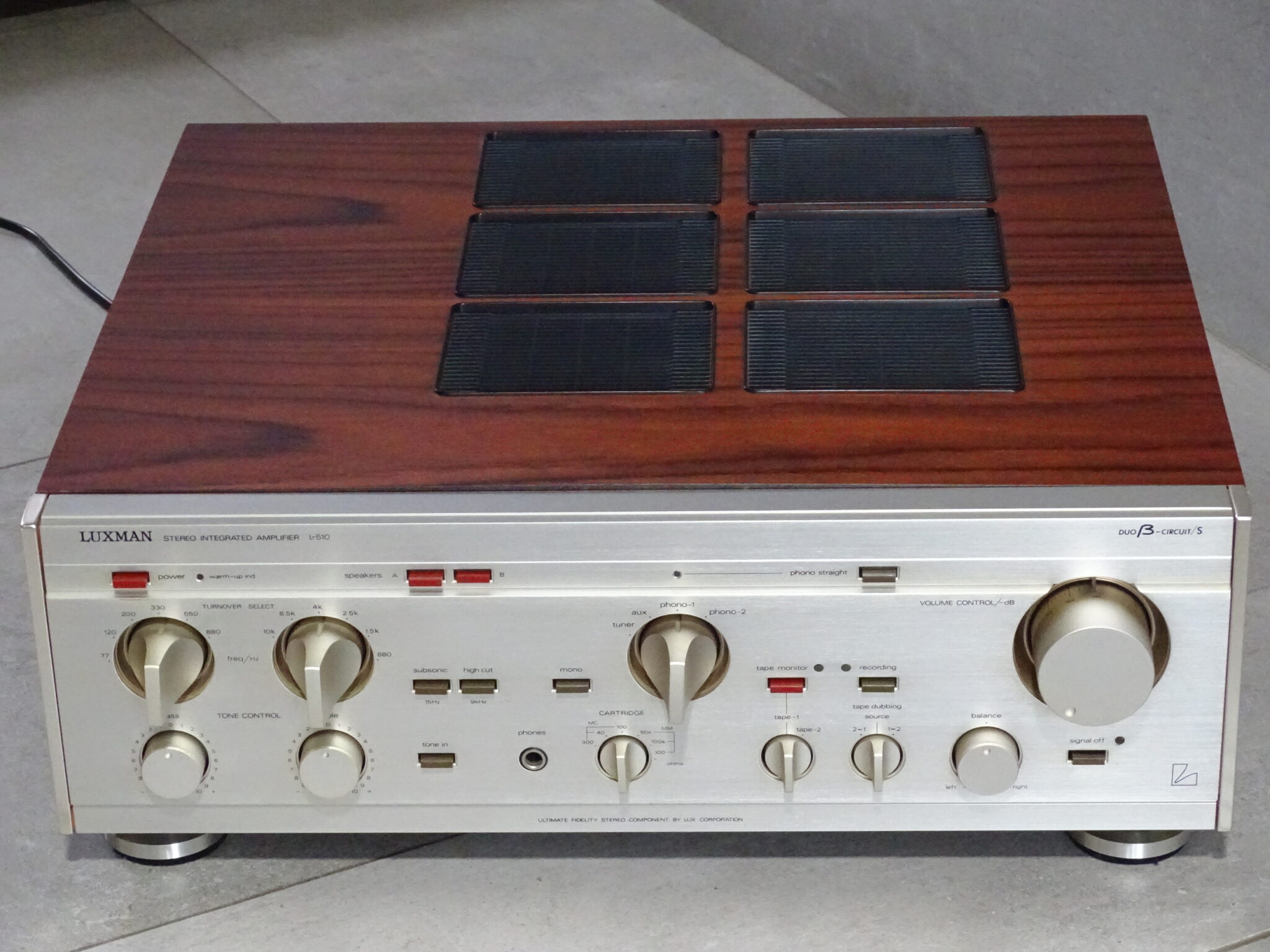 LUXMAN L 510 AMPLIFIER LEGEND SERVICED EXCELLENT MINT BOXED - RetroAudio